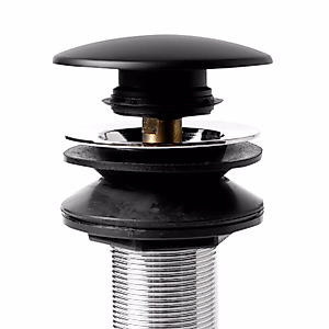 ALFI brand AB9056-BM Bathroom Sink Drain, 7.63"L x 2.75"W x 2.75"H, Black Matte