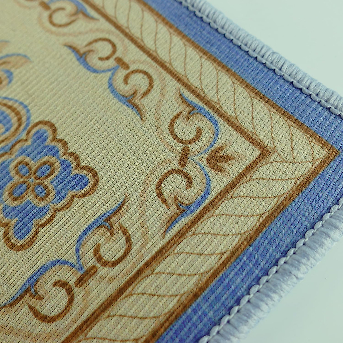 QUMOX 9'10"x6'6" European Palace Vintage Area Rug, Machine Washable, Non-Slip, Perfect for Living Room and Bedroom