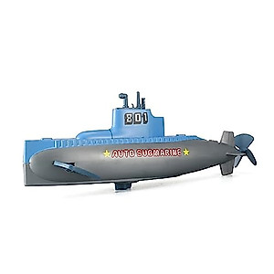 Windup Submarine Bath Toy RC Mini Warship Children's Clockwork Water Toys for Kid Swimming Bathtub Toy Water Toy Fish Tank Toy