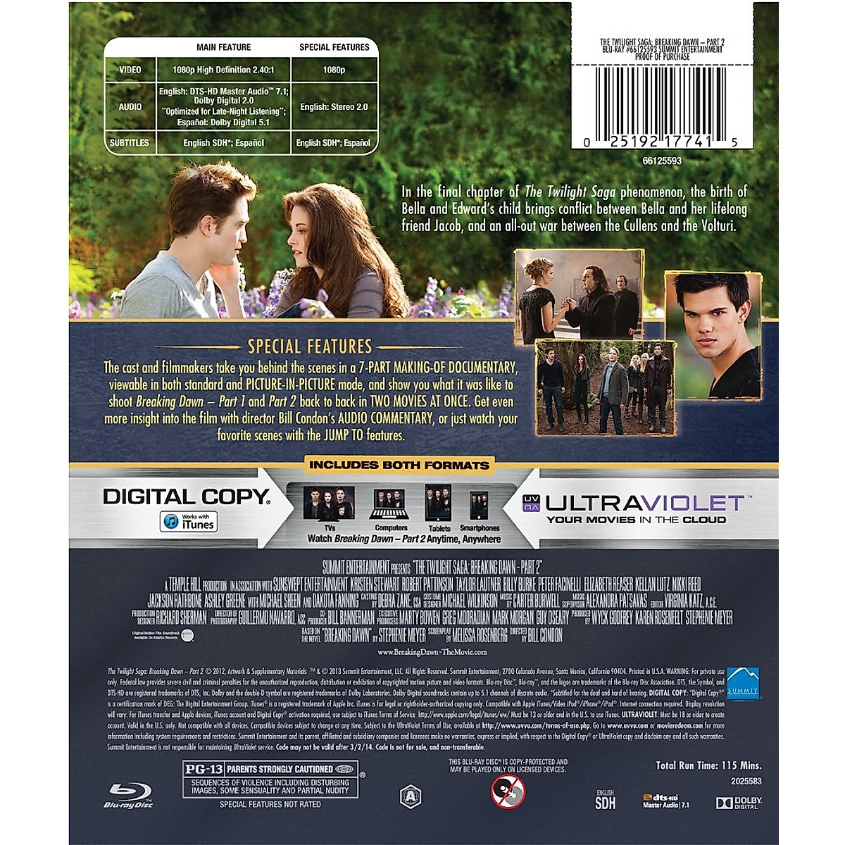 The Twilight Saga: Breaking Dawn - Part 2 [Blu-ray + Digital Copy + UltraViolet]