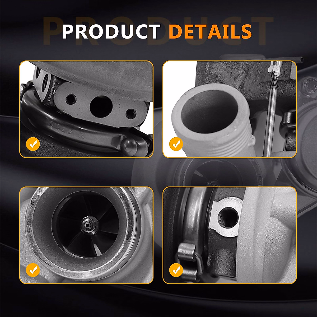 Bapmic 49377-06200 Turbo Charger Turbocharger Kit Compatible with 2003-2009 Volvo S60 S80 V70 XC70 XC90 B5254T2 2.5 LP TD04-14T