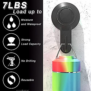 Antetek Suction Cup Hooks,Removable and Reusable Heavy Duty Vacuum Inside Shower Hooks for Glass Wall Window and Bathroom Kitchen Suction Hanger for Towel Loofah Wreath Bag and Coat (2 Pack)