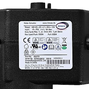 Fromann Limoss 450772 MD120-02-L1-304-134 for Power Recliner Lift Chairs Motor Actuator Replacement