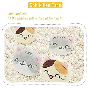 REFAHB Cute Plush Pillow Throw Pillow Removable Stuffed Animal Toys Creative Gifts for Girls (Kitten)