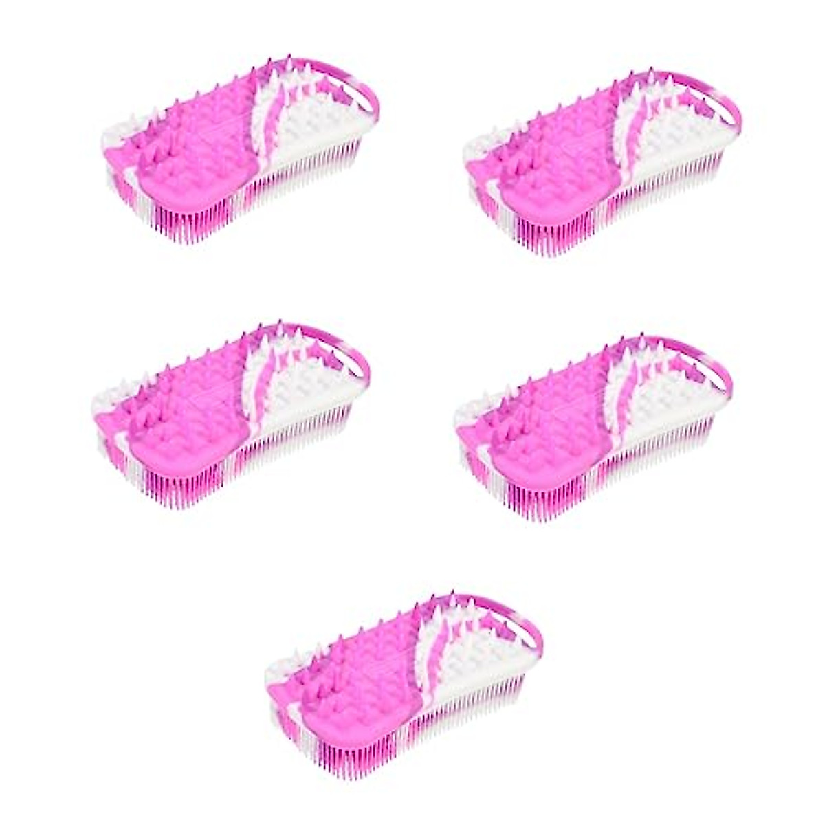 Hemoton 5pcs Bath Massage Brush Silicone Body Brush Body Shampoo Brush Shower Lather Brush Silicone Scalp Massager Head Scalp Brushes Skin Exfoliation Brush Shower Scrubber Shower Scrubber