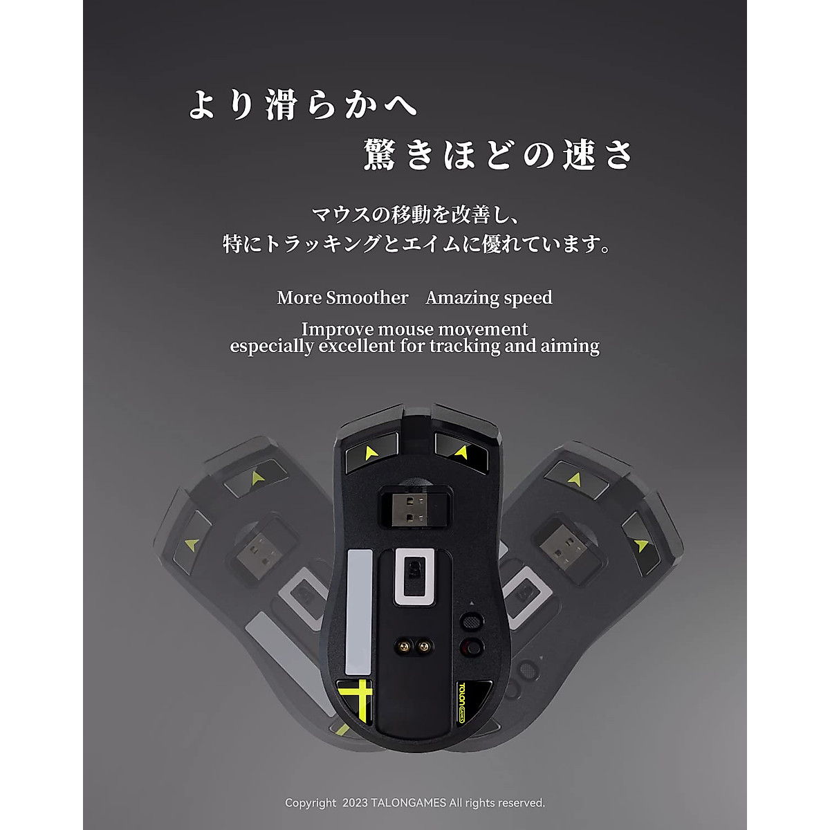 TALONGAMES Curved Edges Ultra Strong Glass Mouse Feet Skates Compatible with Razer Viper Ultimate Gaming Mouse Feet Replacement,Super Smooth Glide Fast and Durable Sole (Black)