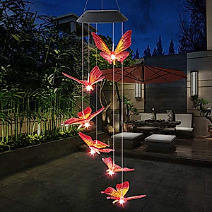 Color Powered Garden Solar Wind Light Lamp LED Changing Hanging Chime LED light Christmas Lights for Room Led