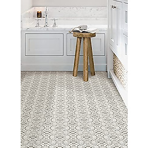 FloorPops Oasis Peel & Stick Floor Tiles, Gray