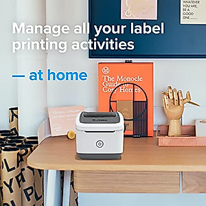 ZEBRA ZSB Series Thermal Label Printer - Small Home Office Wireless Labeling for Address, Folders, Shipping, Barcodes. Compatible w/UPS, USPS, Shopify, Ebay, FedEx, Amazon, Etsy - ZSB-DP12-2-in Width