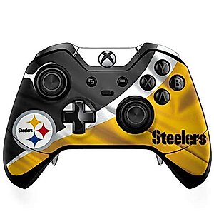 Skinit Decal Gaming Skin compatible with Xbox One Elite Controller - Officially Licensed NFL Pittsburgh Steelers Design