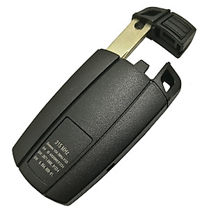 Key Fob Case Shell Fit for BMW 3 5 Series BMW X5 BMW X6 BMW Z4 3 Buttons Replacement Keyless Entry Remote Car Key Fob Cover with Uncut Blade Blank and Screwdriver (1)