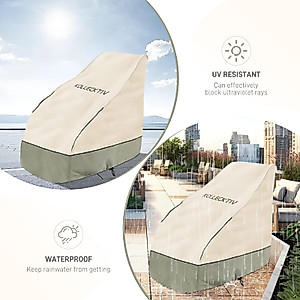 Kollecktiv Massage Chair Cover, Waterproof Dustproof Protector Cover for Full Body Massage Chair Recliner, Cover with Drawstring, Zero Gravity Recliner Massage Chair Protector Cover