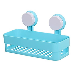 ULTNICE Plastic Shower Caddy Suction Cup Shower Caddy Shower Gel Holder Bath Shower Wall Shelf Basket for Shampoo Soap Conditioner