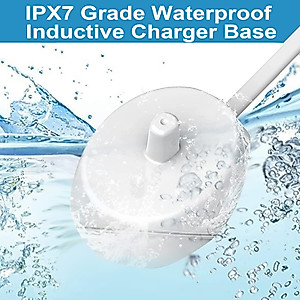 Charger for Oral B Braun Electric Toothbrush iO Series 3 4 5 6, Pro 1000/3000/5000/7000/7500/Genius, Replacement 3757 Charger Base, Waterproof Inductive Base