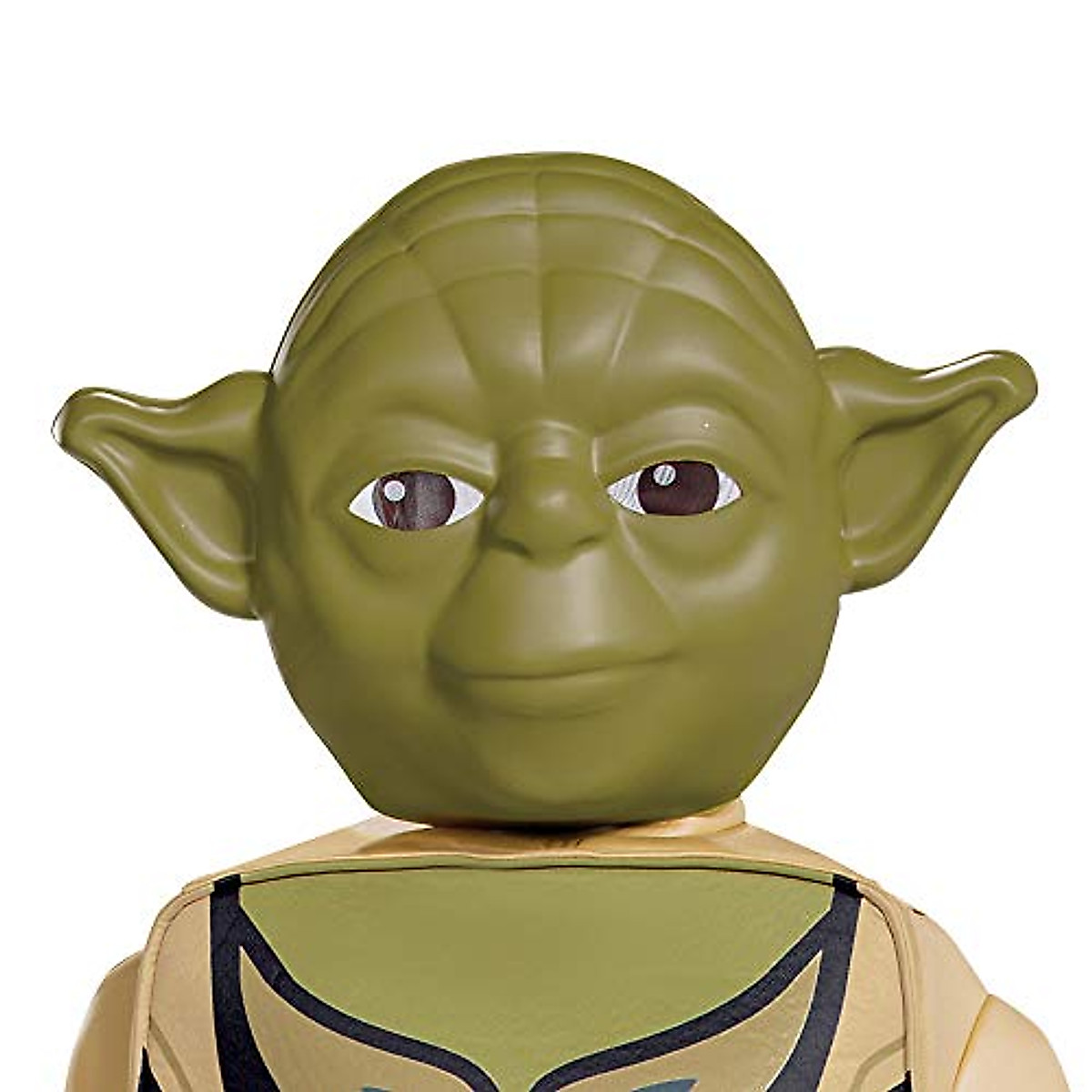 Yoda Costume for Kids, Official Deluxe LEGO Star Wars Costume with Mask and Robe, Child Size Medium (7-8)