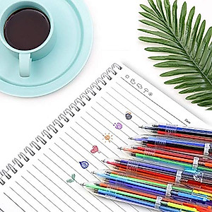 SMTTW 4 Pack 0.5mm 6-in-1 Multicolor Ballpoint Pen - Best for Smooth Writing-Retractable Ballpoint Pens for Office School Supplies Students Children Unique Gifts