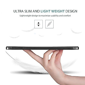 ProCase Cover for Galaxy Tab S7 Fe Case 2021/Galaxy Tab s8 Plus Case 2022/Galaxy Tab s7 Plus Case 2020 with S Pen Holder, Slim Smart Cover Stand Folio Case -Black