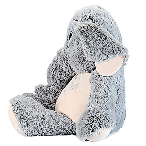 IKASA Giant Elephant Stuffed Animal Plush Toys Soft Gifts (Gray, 39 inches)