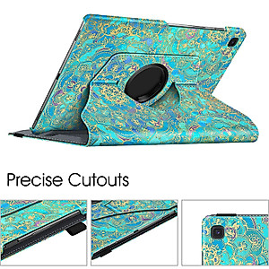 Fintie Rotating Case for Samsung Galaxy Tab S5e 10.5 2019 Model SM-T720/T725/T727, Premium PU Leather 360 Degree Swivel Stand Cover with Auto Sleep/Wake, Shades of Blue