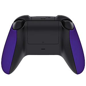 eXtremeRate Side Rails Grips Shell for Xbox Series X & S Controller, Purple Soft Touch Grip Custom Accessories Back Panels Cover Faceplate for Xbox Core Wireless Controller [Controller Excluded]