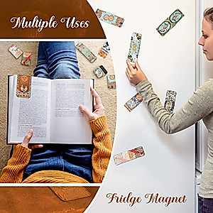 10 Pieces Magnetic Bookmarks Magnet Page Markers Assorted Book Markers Set for Students Reading (Tarot Style)