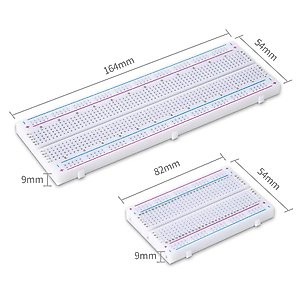 4PCS Breadboards Kit Include 2PCS 830 Point 2PCS 400 Point Solderless Breadboards for Proto Shield Distribution Connecting Blocks