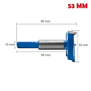 SagaSave 53mm Forstner Drill Bits Hole Saw,Tungsten Carbide Wood Cutter Auger Opener for Wood Woodworking Hinge Hole Drilling Boring Bit Cutter 1PCS