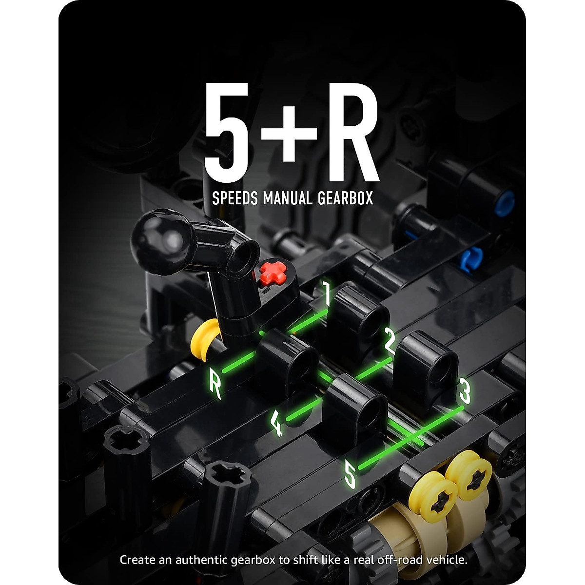 Nifeliz Off-Road Pickup Wrange, 1:8 MOC Technique Building Set, Engineering Model Car Toy for Adults (2,096 Pieces)