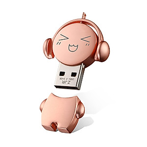 zjr USB Flash Drives 64gb Thumb Drive Cute Cartoon Metal Pen Drive 2.0 Portable Memory Stick with Keychain Crush Resistant Dust Proof Shockproof Data Storage Flash Drive Gifts (A23-M)