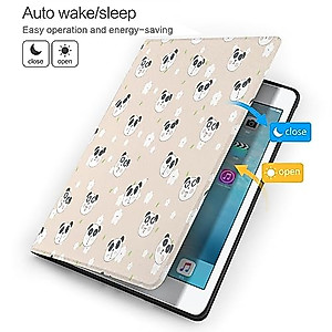 Cute Cartoon Panda Case Fit for IPad Air 3 Pro 10.5 Inch Case with Auto Sleep/Wake Ultra Slim Lightweight Stand Leather Cases
