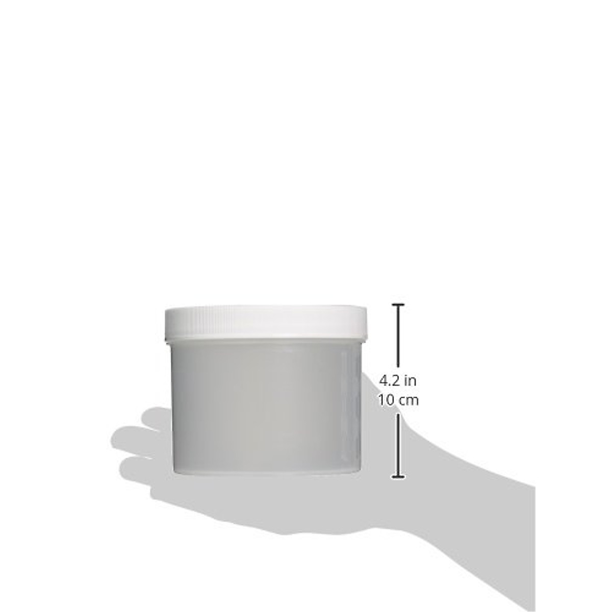 JG Finneran D0045B-32 Polypropylene Wide Mouth Straight Sided Standard Jar with White Polypropylene Closure, Unlined, 120-400mm Cap Size, 32oz Capacity, Bulk pack (Pack of 48)