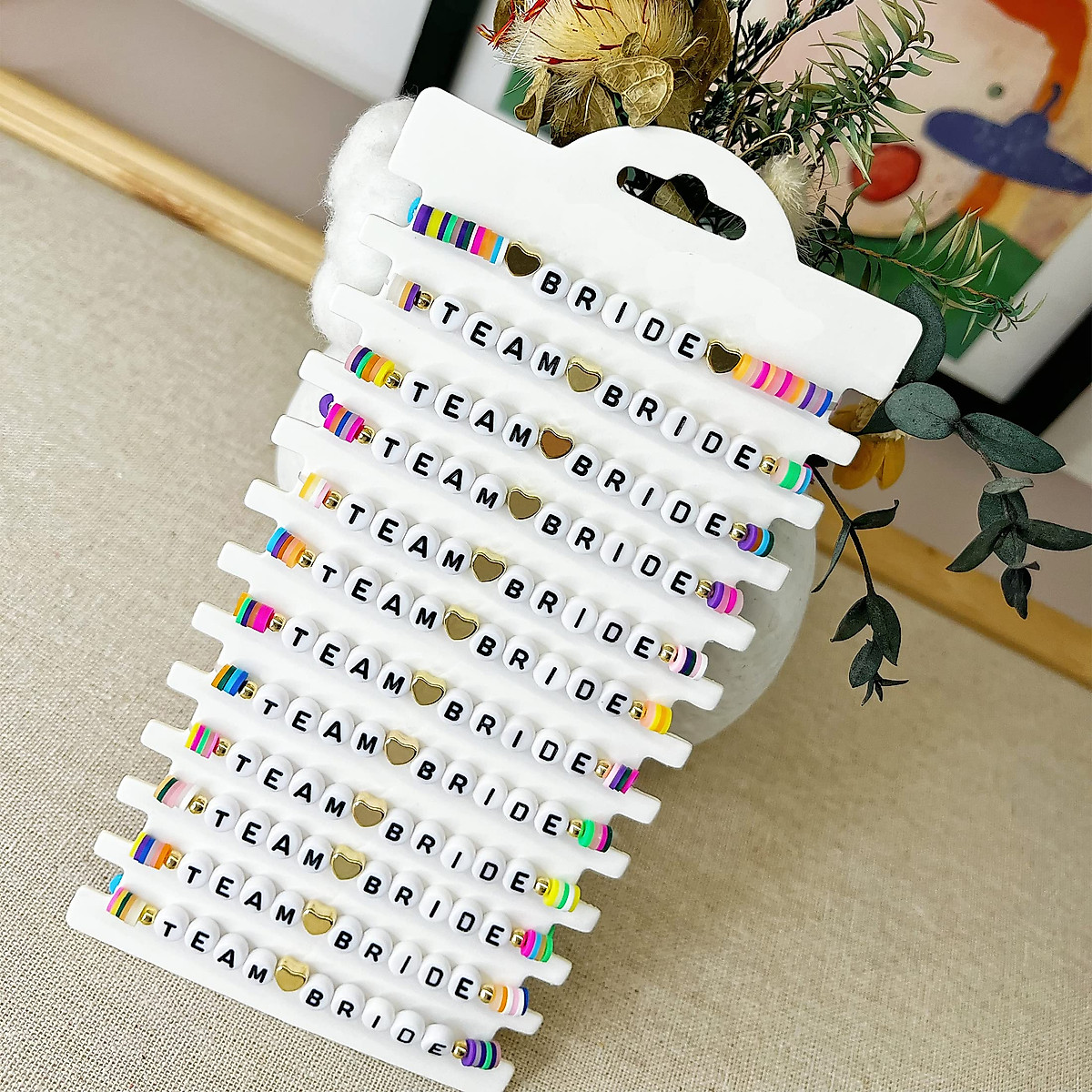 Qinstar 12 Pcs Bachelorette Party Favor Handmade Beaded Bracelet | Bridesmaid proposal gifts, Bachelorette Party Accessories, Bridesmaid Favors for Bridal Shower, Wedding Party