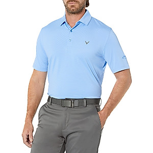 Callaway Men's Pro Spin Fine Line Short Sleeve Golf Shirt (Size X-Small-4X Big & Tall), Marina, Large