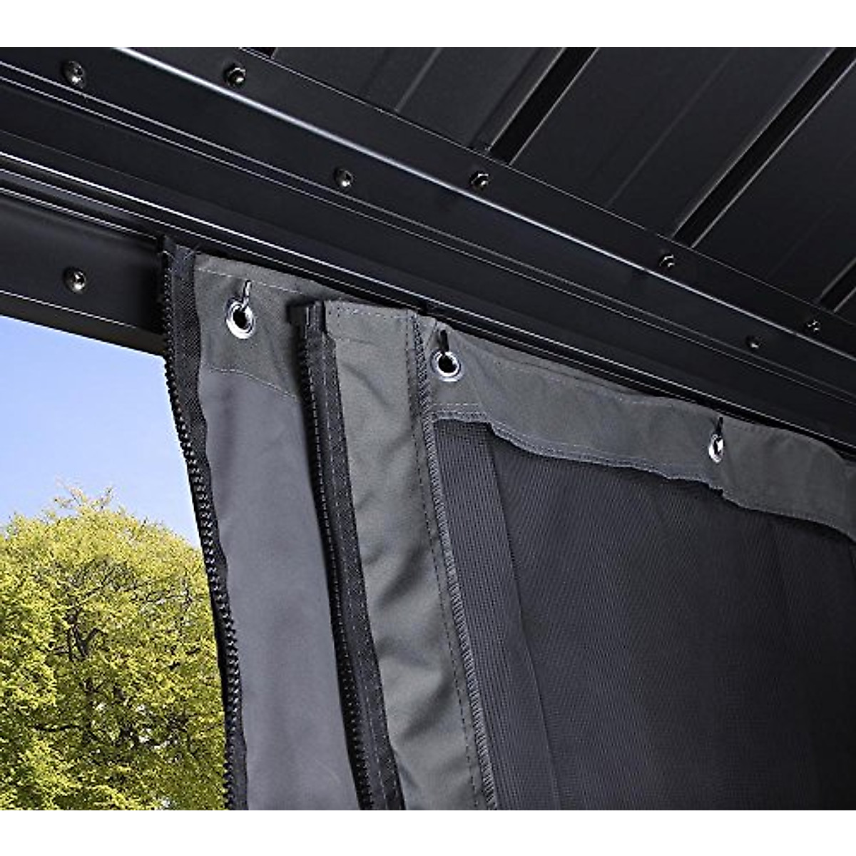 Sojag Outdoor 10' x 14' Mykonos Double Roof Hardtop Gazebo Outdoor Sun Shelter