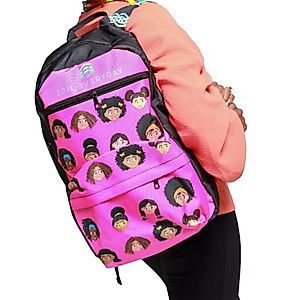 EPIC Everyday School, Travel Backpack African American Girl Characters (Pink)