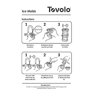 Tovolo Football Ice Molds (Set of 2) - Slow-Melting, Leak-Free, Reusable, & BPA-Free Craft Ice Molds For Game Day/Great For Whiskey, Cocktails, Coffee, Soda, Fun Drinks, And Gifts