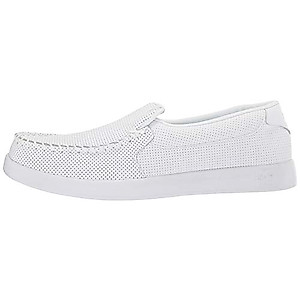 DC Men's Villain 2 Casual Slip On Skate Shoe Slipper, White, 13 D M US