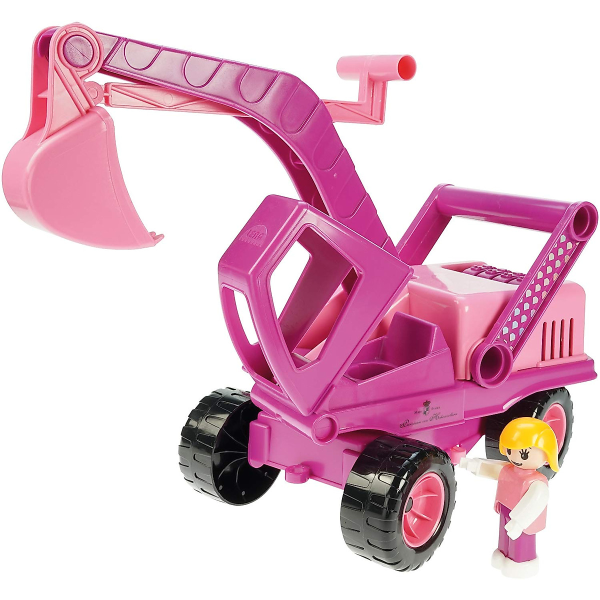 Lena Eco Active Princess Pink Toy Excavator Truck is a Eco Friendly BPA and Phthalates Free Toy Manufactured from Premium Grade Resin and Wood