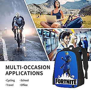 ohlcgin Fortnite Backpack Anime Game Backpack For Boys Unisex Cartoon Backpack For Teenagers Boys Backpack Girls Backpack Casual Daypack Travel Backpack Teen Bookbags Durable Backpacks 17 Inch
