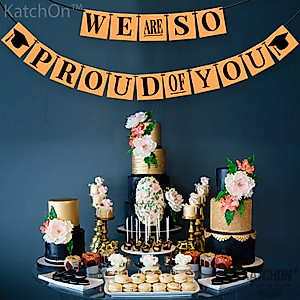 We Are So Proud of You Balloons - 16 Inch, Graduation Balloons | Black We Are So Proud of You Banner | Graduation Banner for Black Graduation Decorations,Army Party | Graduation Party Decorations 2023