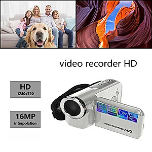 2.0 Inch 16MP Digital Camera, Entry-Level Camera, with TFT LCD Screen, Fi-ll Light, for Seniors, Teenagers, Children and Students