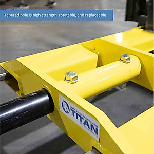 Titan Attachments 9 FT Carpet Pole Attachment, Fork Mounted Rug/Carpet Pole, 2,000 LB Capacity, 108-in x 2.75-in