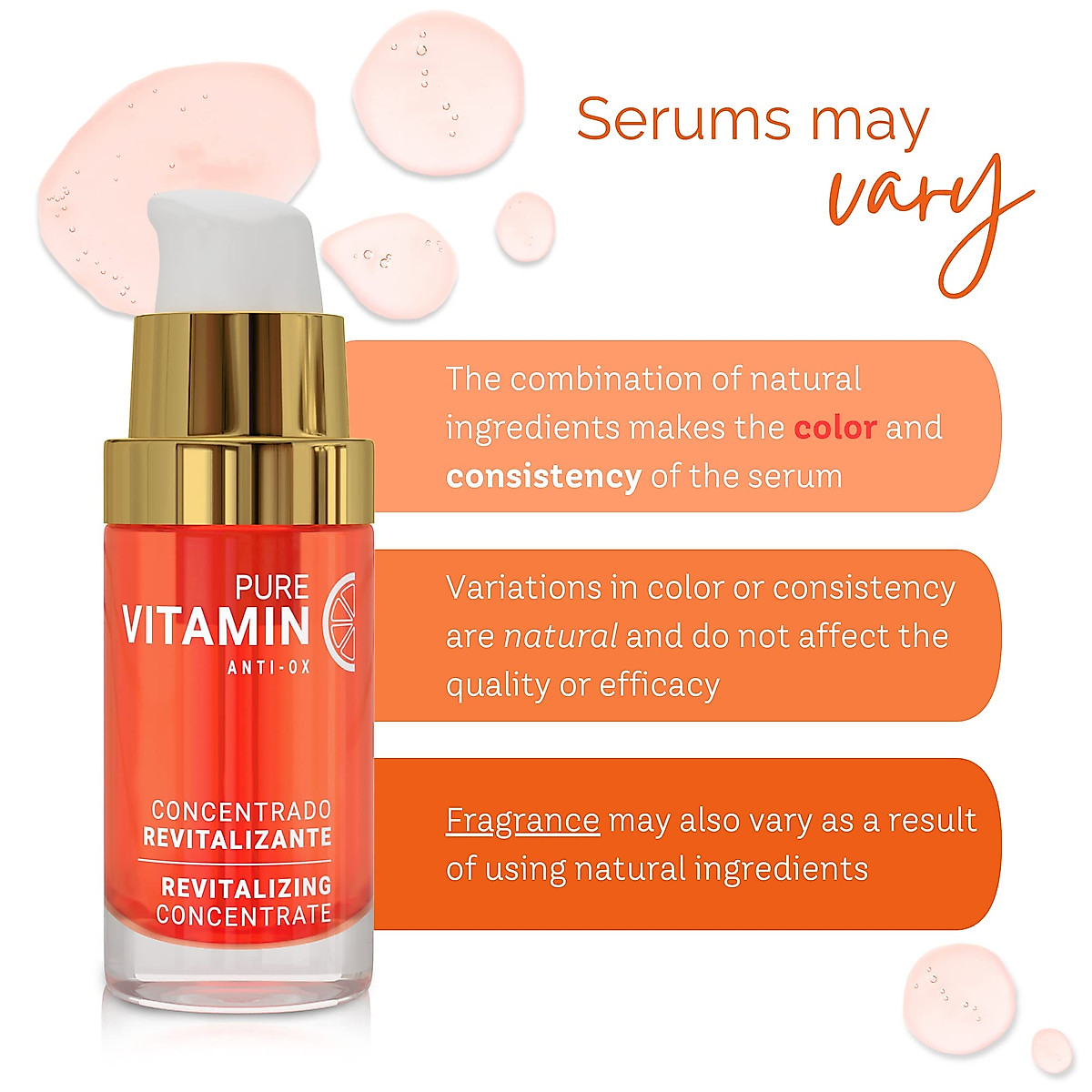 Noche Y Dia Vitamin C Serum for Mature Skin - Made in Spain - Anti Aging Formula Hydrates, Moisturizes, Firms - Targets Sun Spots, Fine Lines, Wrinkles - 30mL (1.02 fl oz)