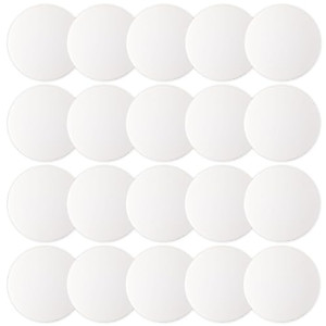 JULBEAR Door Stopper Wall Protector, 12PCS Door Knob Stoppers Wall Protector with Strong Back Adhesive,Quiet, Shock, Absorbent Silicone, Door Handle Bumpers and Protect Wall Surfaces (Round 2 inch)