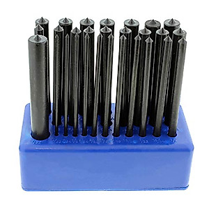 ABN Hole Transfer Punch Set for Steel, Wood, Etc – SAE Transfer Set – 28 Piece Transfer Punch Set 3/32 to 17/32in