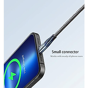 ohbox Short iPhone Charger Cable 3Pack 12 inch Lightning Cable 1FT iPhone Charging Cord Compatible with iPhone 14/13/12/11/Pro/Max/Mini/X/Plus/8/7/6/5S/SE/Plus/iPad