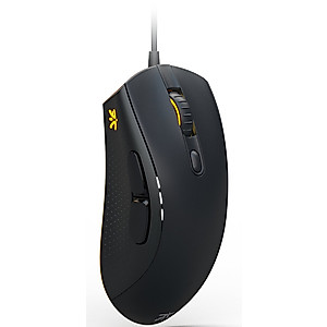 Fnatic Clutch 2 Pro Gaming Esports Mouse (Pixart Optical Sensor with 12,000 CPI, 6 Buttons, Mechanical Mouse Switches, Multi-Color RGB Backlit, Right Handed) – Black