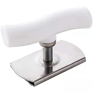 Jar Opener For Weak Hands, Adjustable Effortless Arthritis Jar Opener For Seniors, Stainless Steel Twist Lid Opener Kitchen Accessories Opener, Bottle Opener For Arthritic Hands(Bend White)
