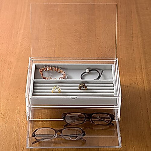 Acrylic Storage Large Case 2 Drawers