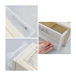 Sosody Plastic Compact Stacking Storage Drawer Unit, 6 Quart, 3 Packs